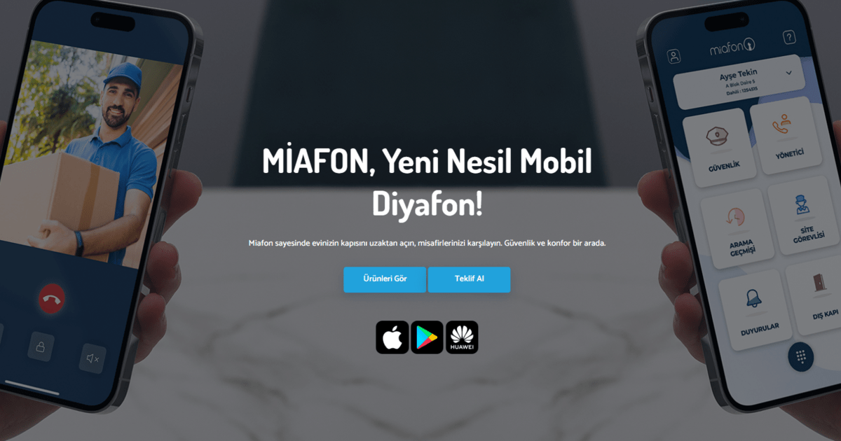 Yeni Nesil Mobil Diyafon | Miafon